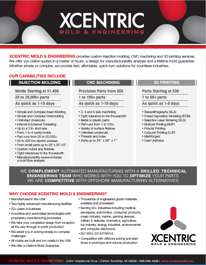 Downloads | Xcentric Mold & Engineering