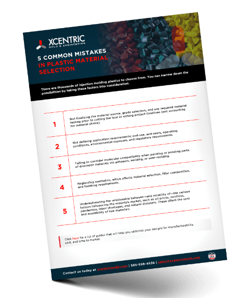 Material Selection Guide 5 Common Mistakes In Plastic Material Selection Typ Xcentric Mold